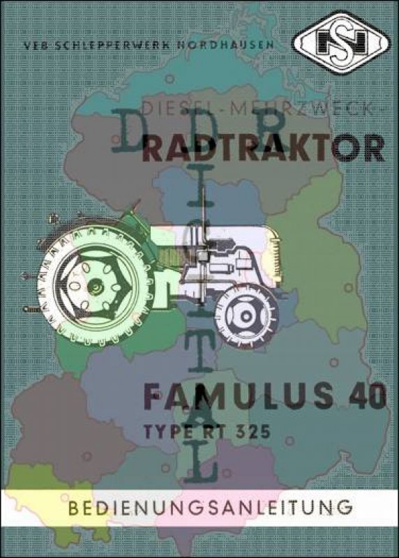 Diesel-Mehrzeck-Radtraktor FAMULUS 40 Type RT 325